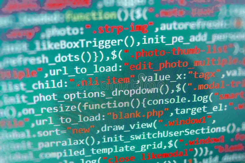 Javascript Html Front End Code Computer Programming Source Code Stock Illustrations 20