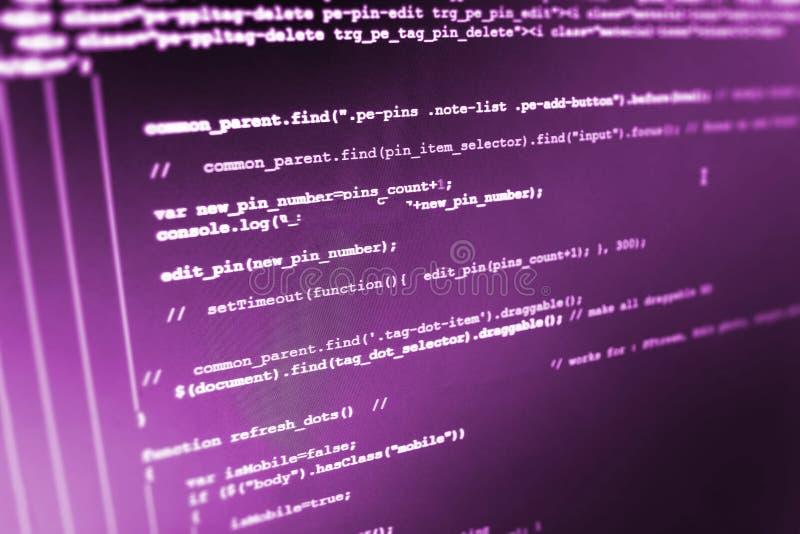 Software Developer Workspace Screen Stock Illustration - Illustration ...