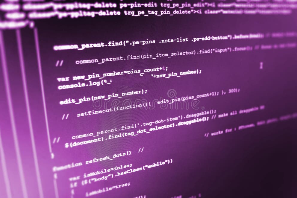 Software Developer Workspace Screen Stock Illustration - Illustration ...