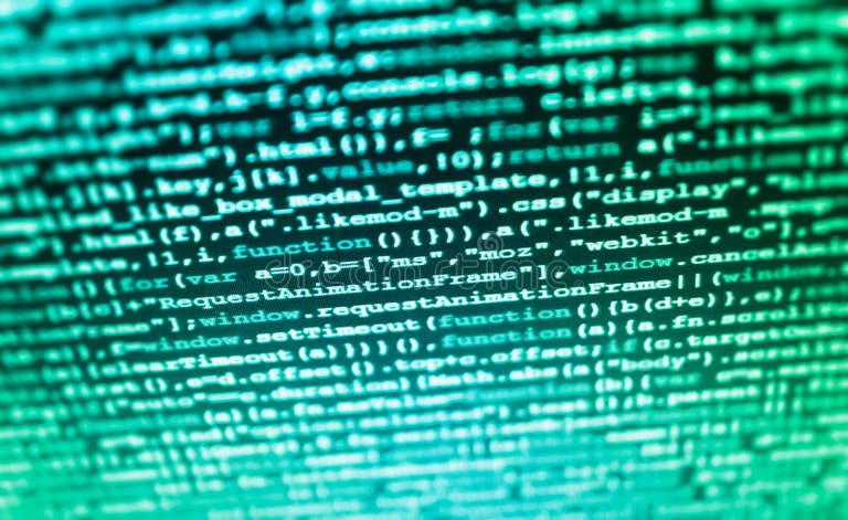 Software Developer Workspace Screen Stock Photo - Image of generated ...