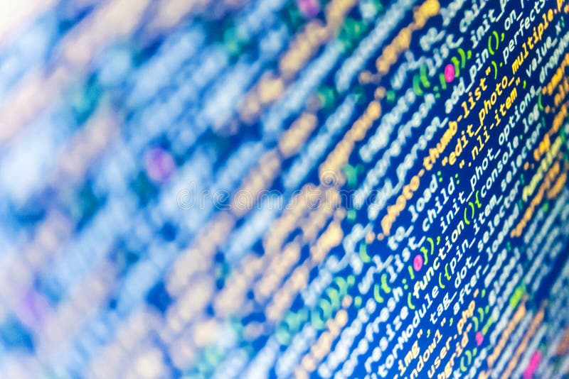 Software Developer Workspace Screen Stock Image Image Of Coding Design 81701623