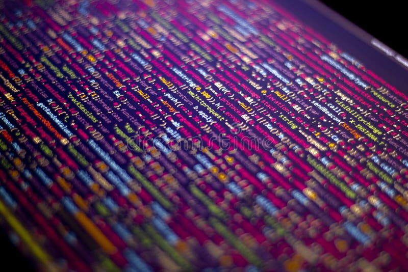 Coding Abstract Background Matrix With Binary Code For Your Business