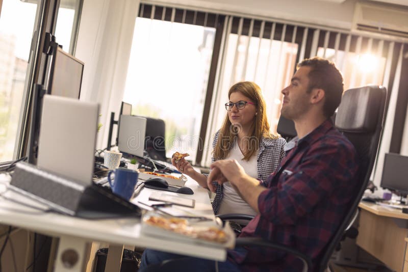 Software Developers on a Break Stock Photo - Image of company, design ...