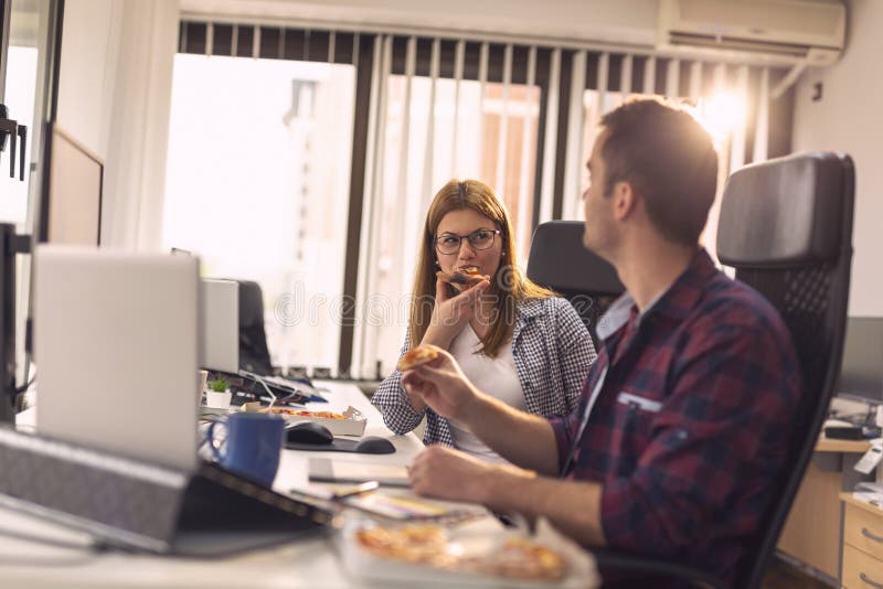 Software Developers on a Lunch Break Stock Image - Image of development ...