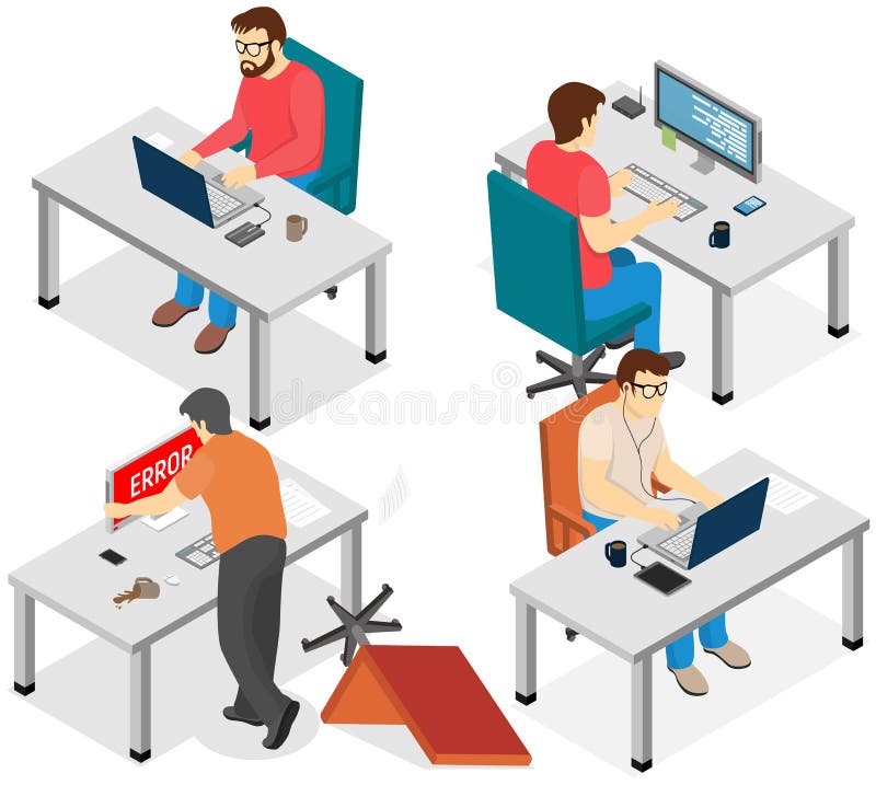 Junior Programmer Character Vector. Web Developer Programming. Coding, Software Development ...