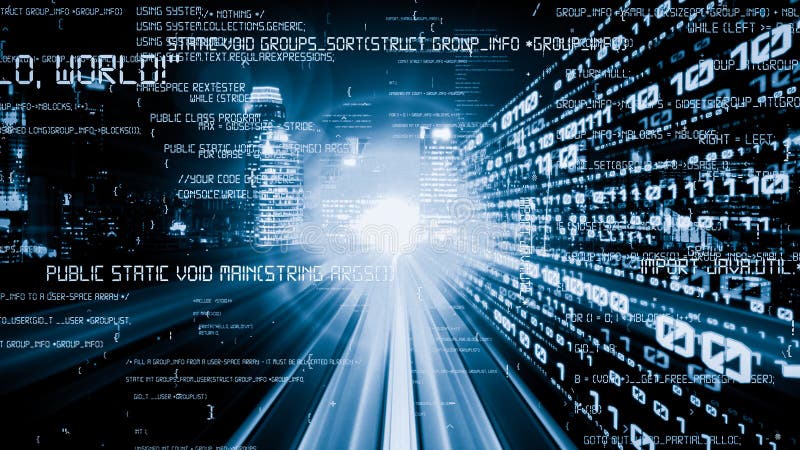 Software Development, Application Programming Code and Tacit Computer Coding Stock Illustration ...