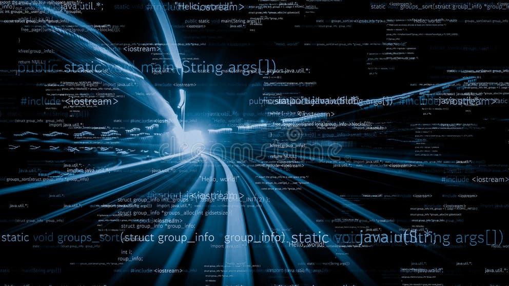 Software Development, Application Programming Code and Tacit Computer Coding Stock Illustration ...