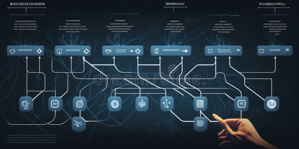 Software Development Branching Strategy Process Workflow with Flowchart ...