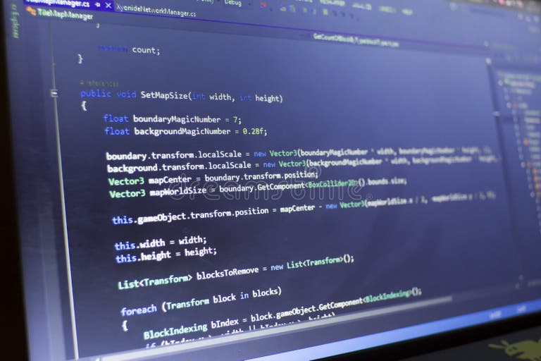 Software Development C-Sharp C , .NET Code Close Up Stock Image - Image ...