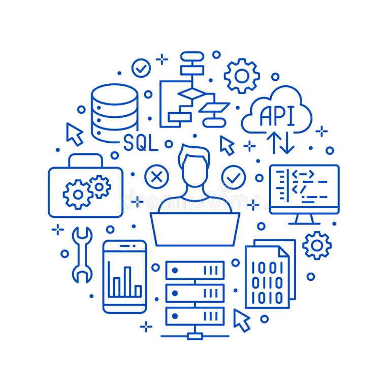 Programming Language Icons Stock Illustrations 1734 Programming Language Icons Stock