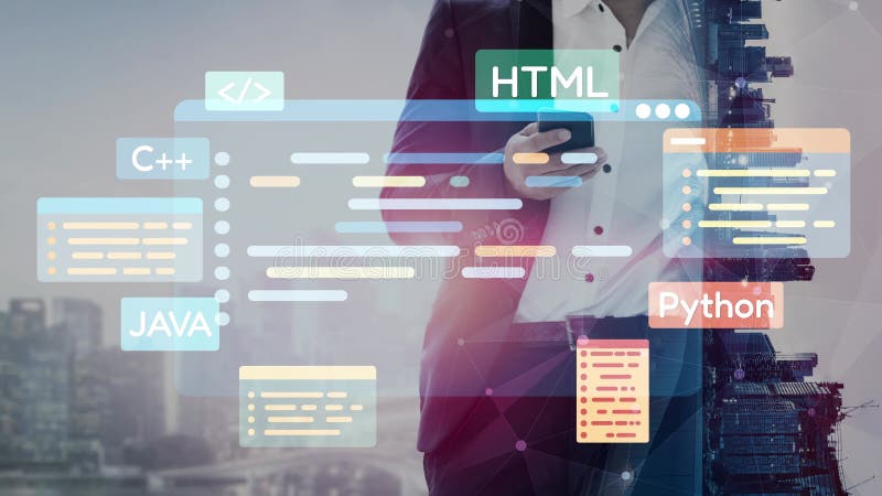 Programmer Coding with Digital Interface and Language Overlays Muxer ...
