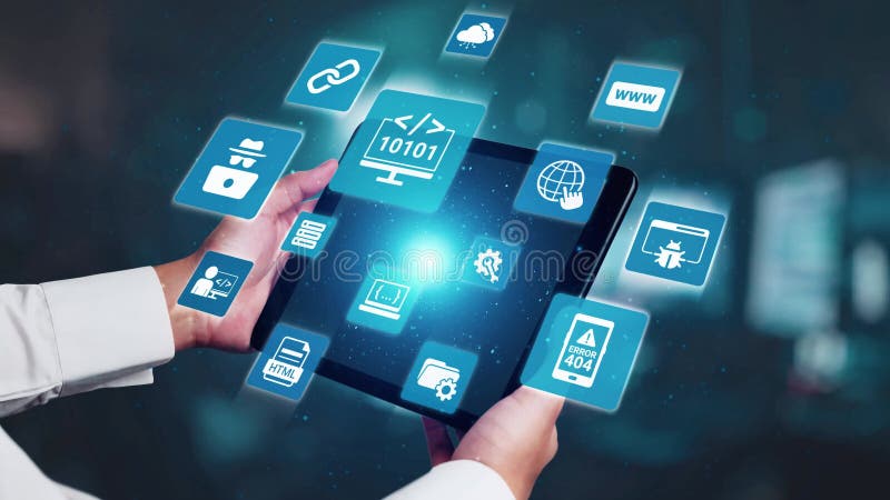 Programmer Coding with Digital Interface and Language Overlays Spire ...