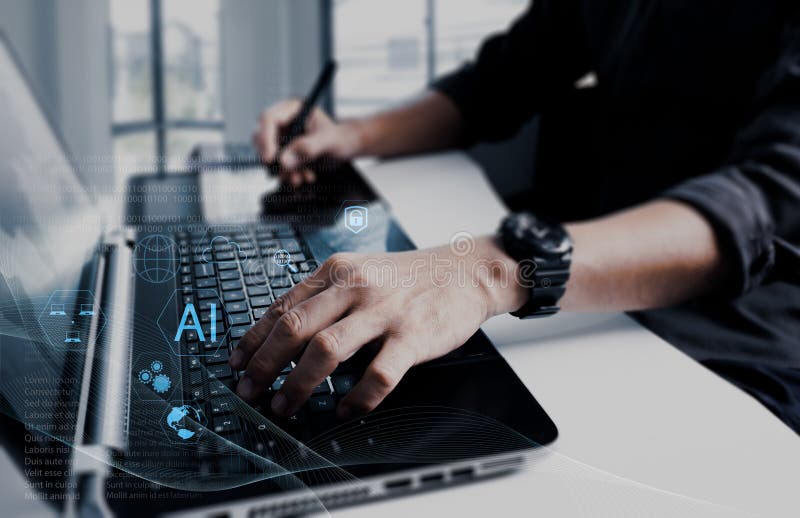 AI Learning, Business Artificial Intelligence, and Concepts from Modern Technology, Internet ...