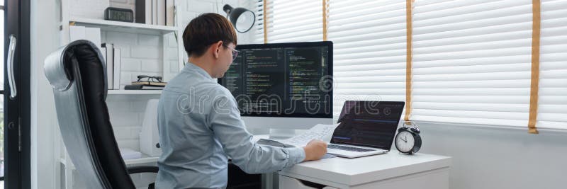 Software Development Concept Male Programmer Is Stressed After Having Problem With Programming