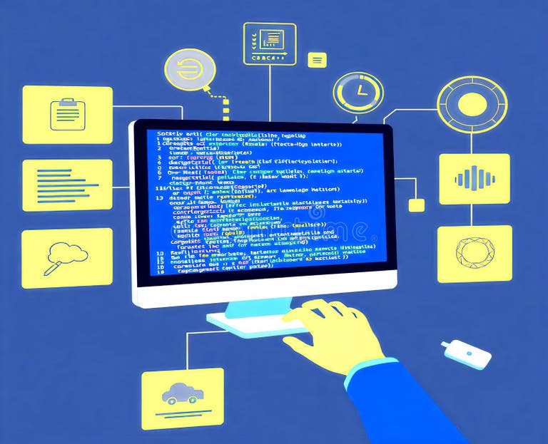 Businessman Validating Digital Documents Using Futuristic Interface ...