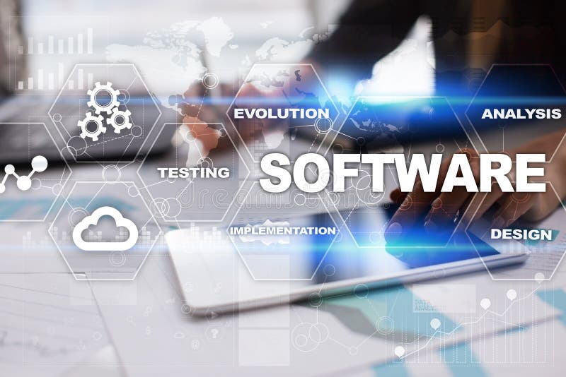 Software Development. Data Digital Programs System Technology Concept ...