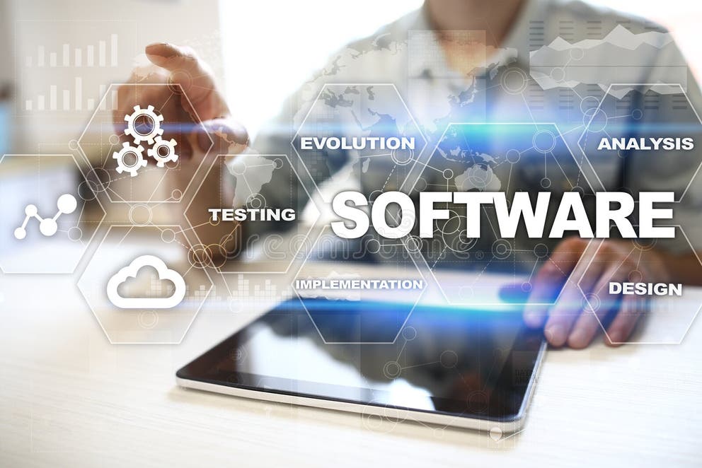 Software Development. Data Digital Programs System Technology Concept. Stock Image - Image of ...