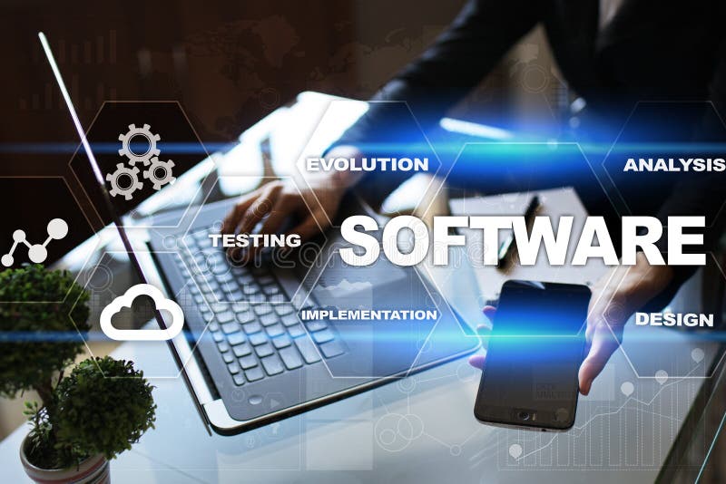 Software Development. Data Digital Programs System Technology Concept ...