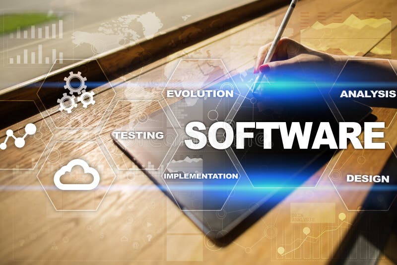 Software Development. Data Digital Programs System Technology Concept ...