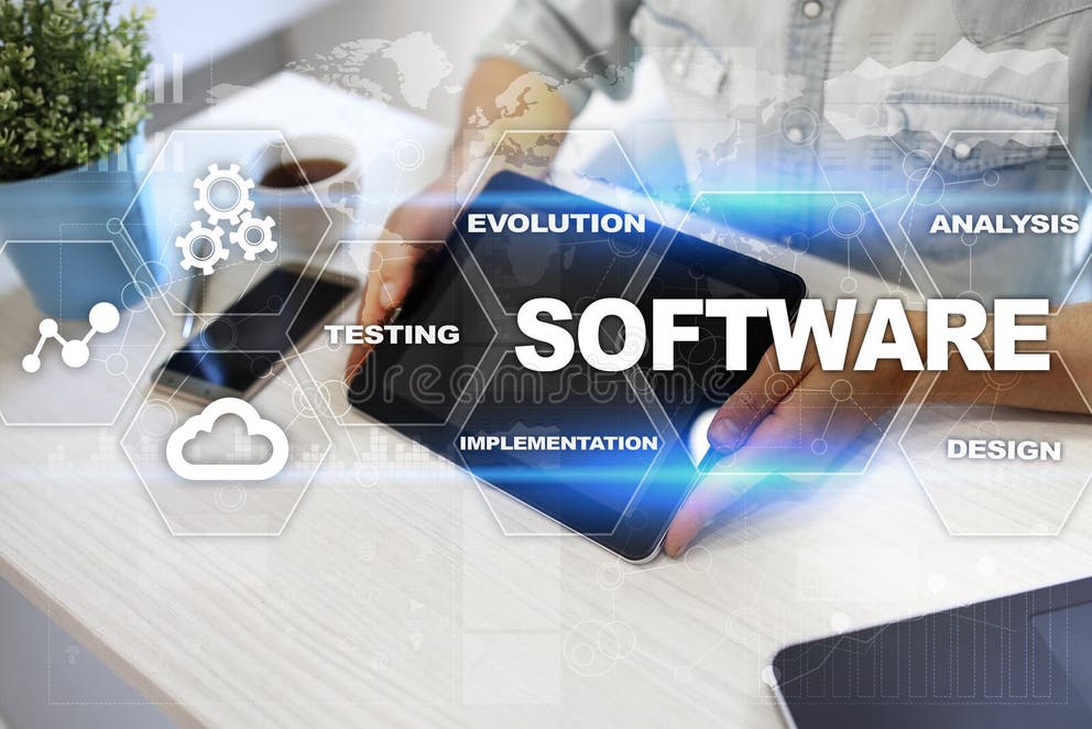 Software Development. Data Digital Programs System Technology Concept. Stock Image - Image of ...