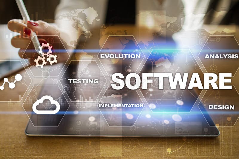 Software Development. Data Digital Programs System Technology Concept ...