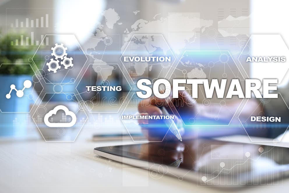 Software Development. Data Digital Programs System Technology Concept ...