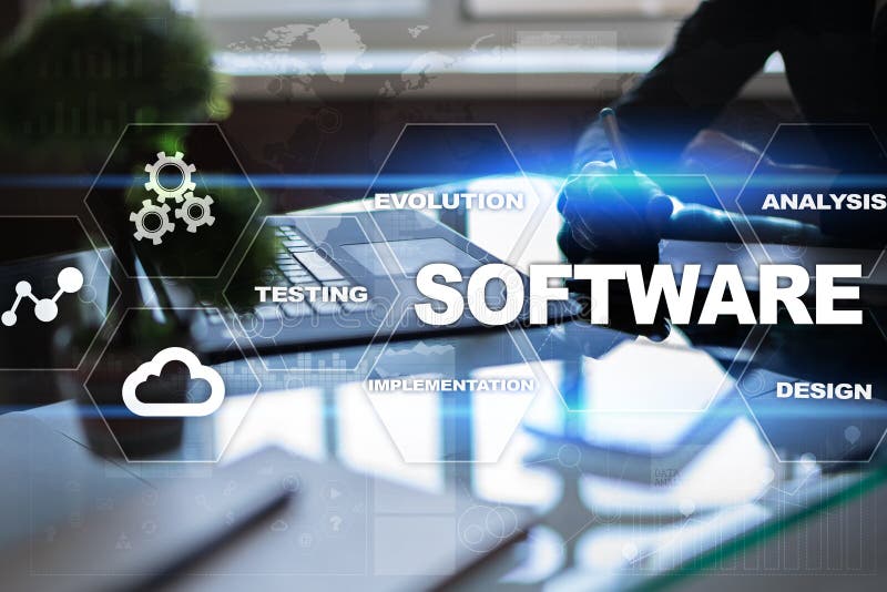 Software Development. Data Digital Programs System Technology Concept ...