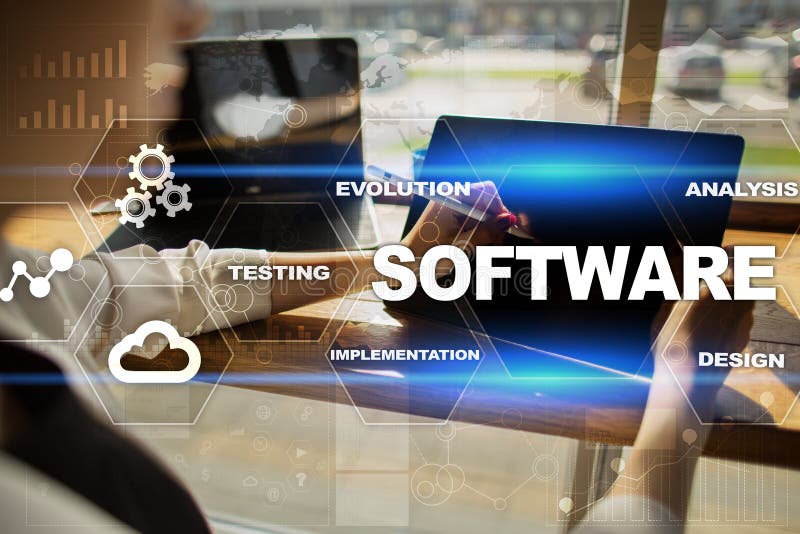 Software Development. Data Digital Programs System Technology Concept ...