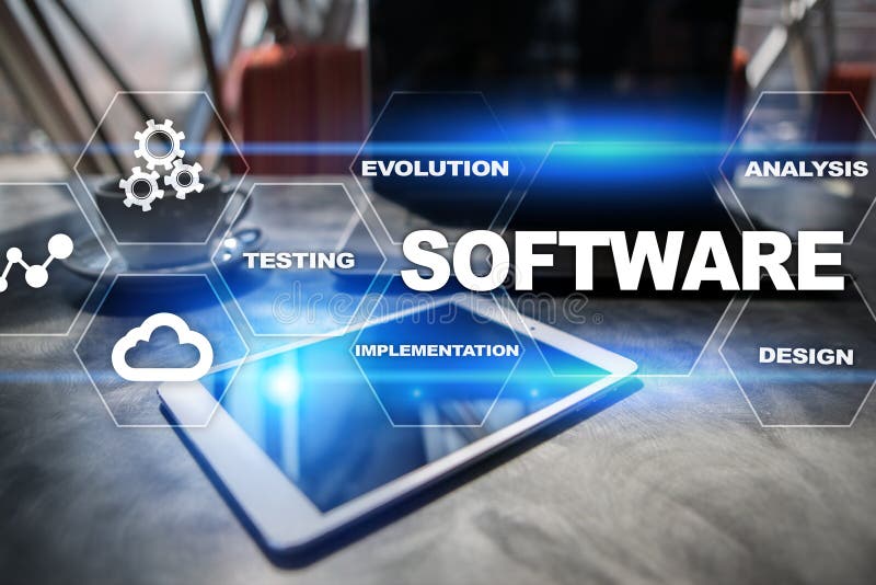Software Development. Data Digital Programs System Technology Concept ...