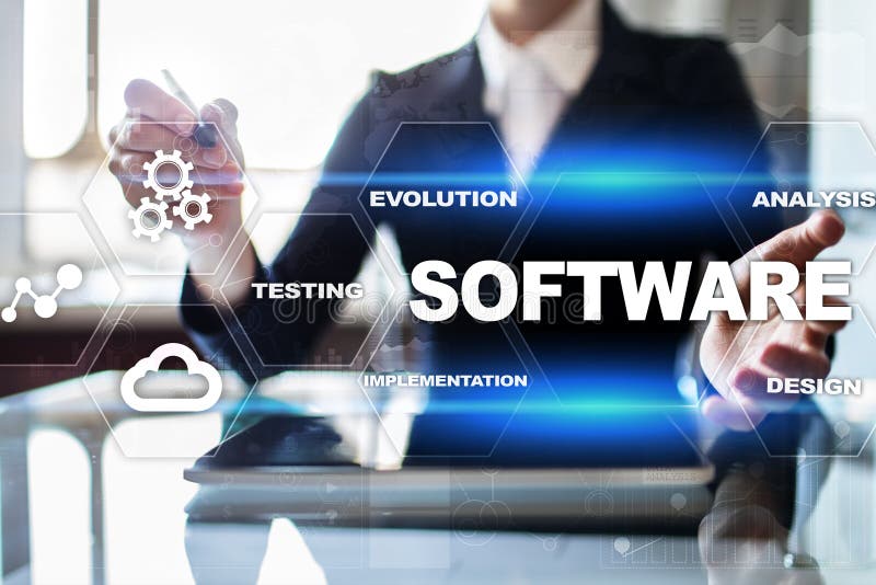 Software Development. Data Digital Programs System Technology Concept ...