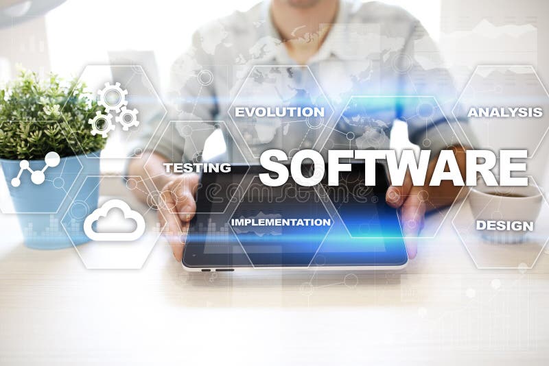Software Development. Data Digital Programs System Technology Concept ...