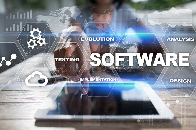 Software Development. Data Digital Programs System Technology Concept ...