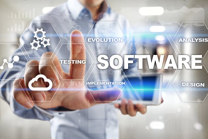 Software Development. Data Digital Programs System Technology Concept ...