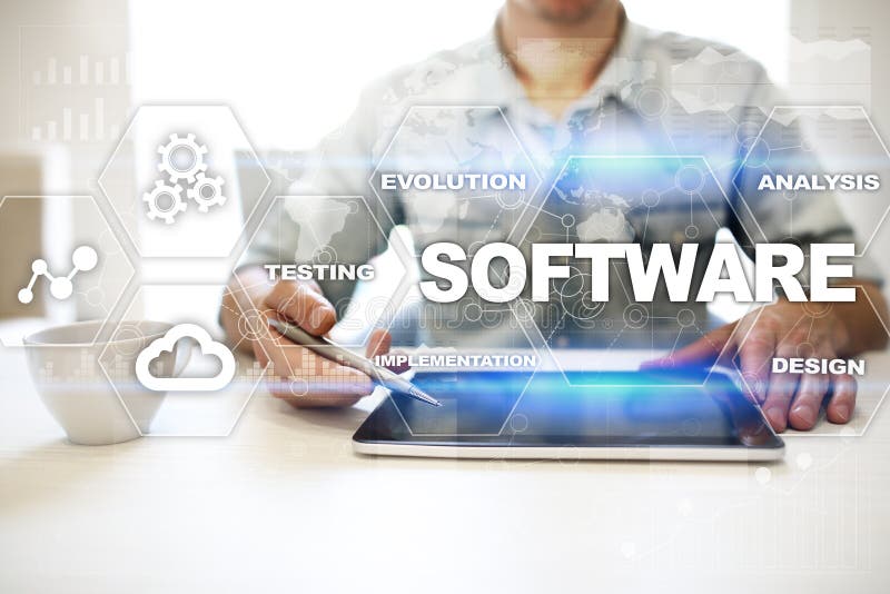 Software Development. Data Digital Programs System Technology Concept ...