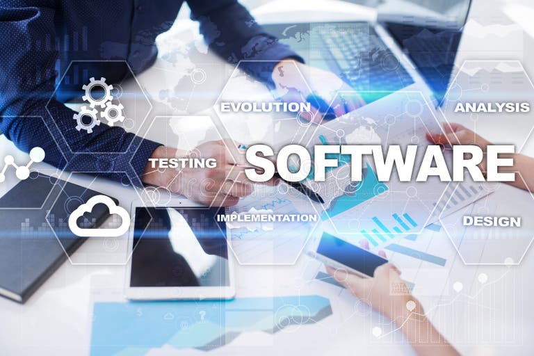 Software Development. Data Digital Programs System Technology Concept ...