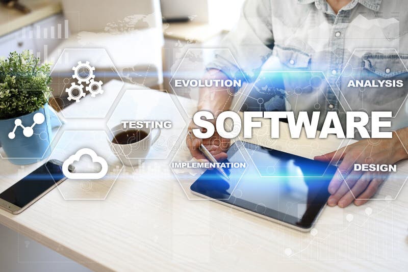 Software Development. Data Digital Programs System Technology Concept ...