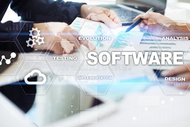 Software Development. Data Digital Programs System Technology Concept ...