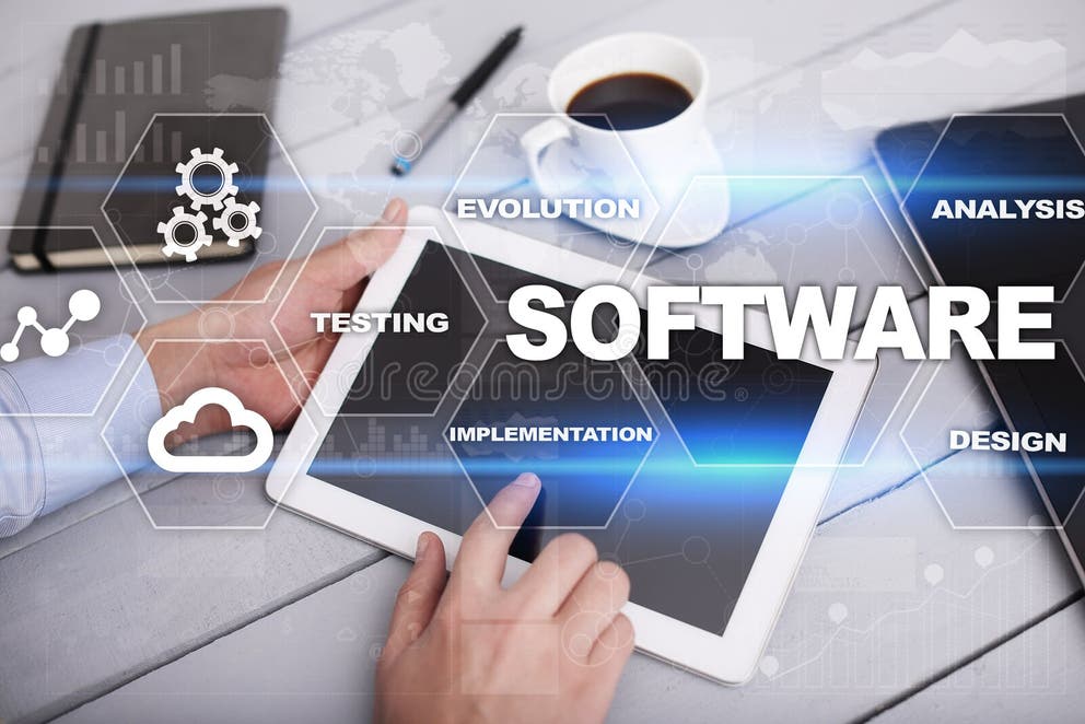 Software Development. Data Digital Programs System Technology Concept ...