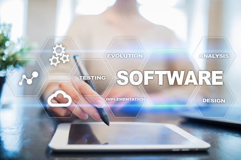 Software Development. Data Digital Programs System Technology Concept ...