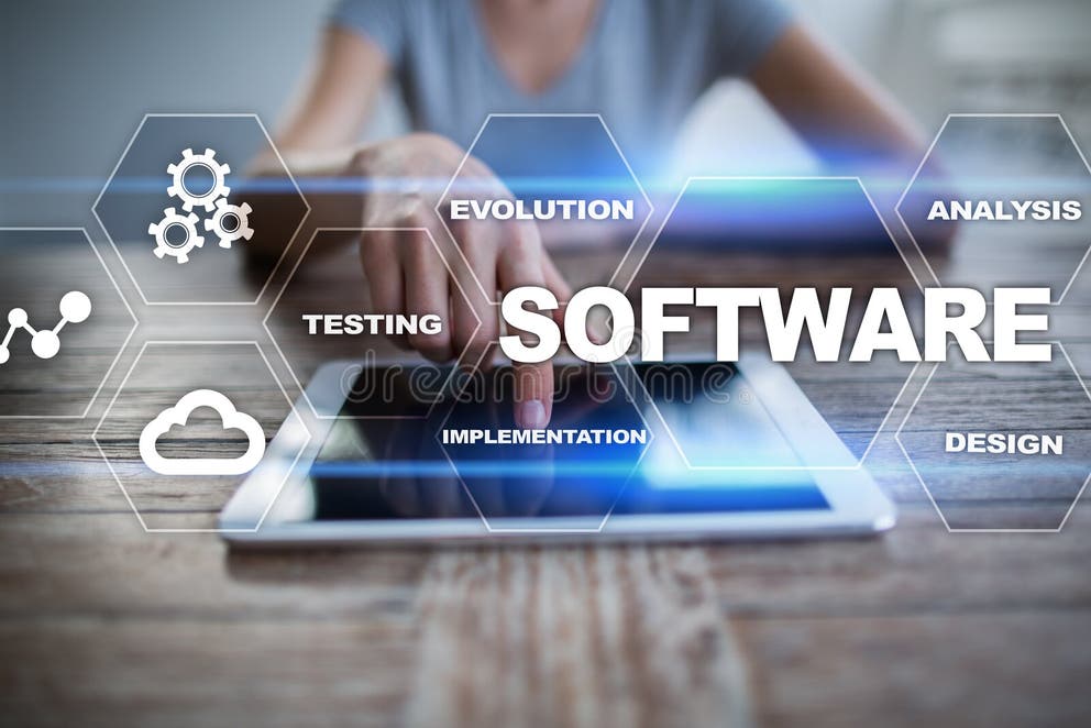 Software Development. Data Digital Programs System Technology Concept. Stock Photo - Image of ...