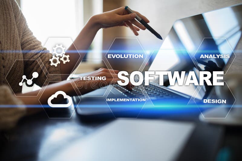 Software Development. Data Digital Programs System Technology Concept ...