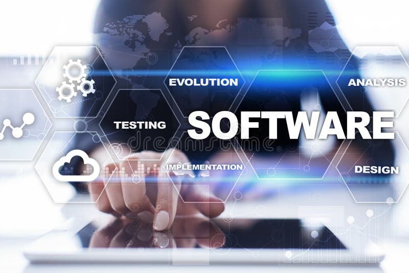 Software Development. Data Digital Programs System Technology Concept ...