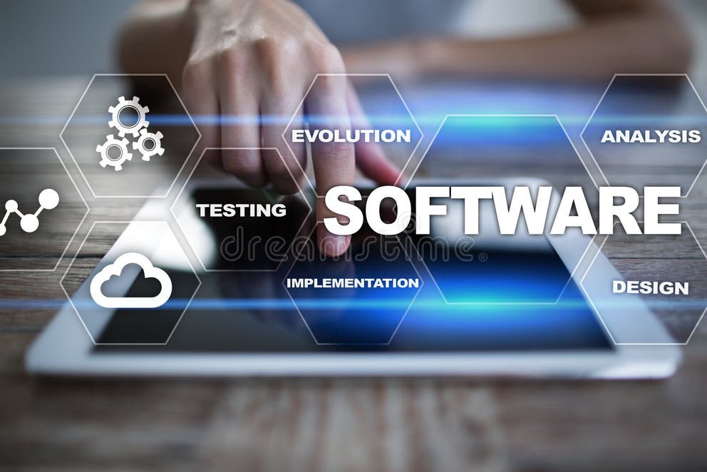 Software Development. Data Digital Programs System Technology Concept ...