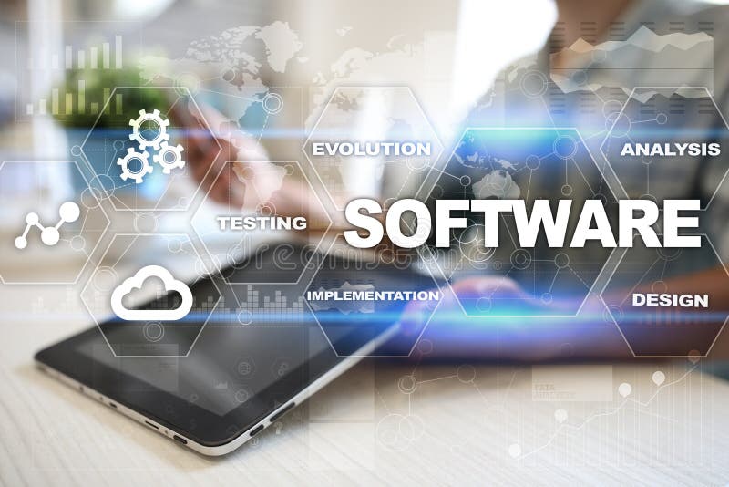Software Development. Data Digital Programs System Technology Concept ...