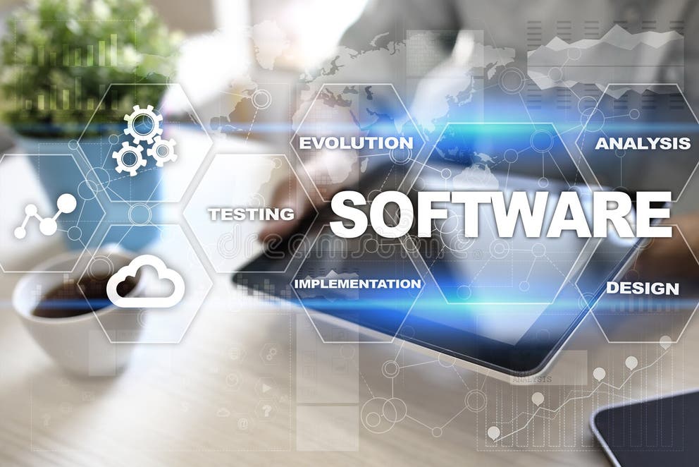 Software Development. Data Digital Programs System Technology Concept ...