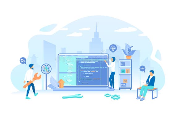 Programmer Engineers Developer Team Stock Illustrations 93 Programmer Engineers Developer Team