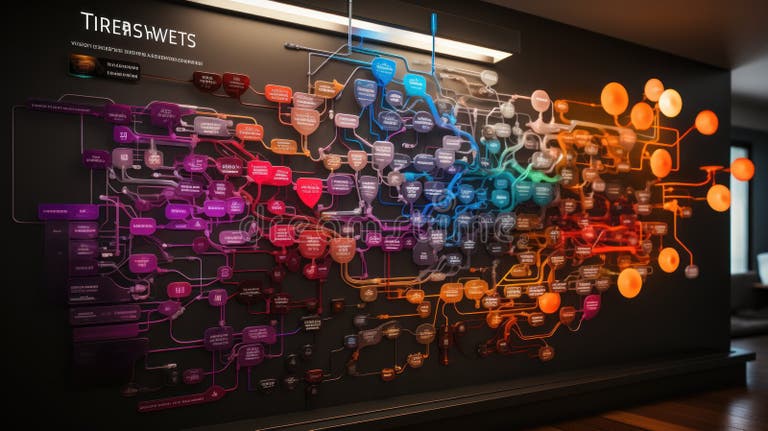Software Development Diagram Showing Workflow Stock Illustration ...