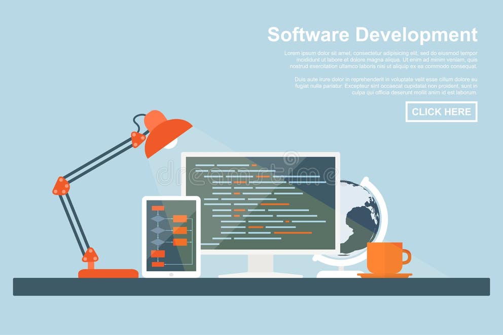 Software development stock vector. Illustration of internet - 57834682