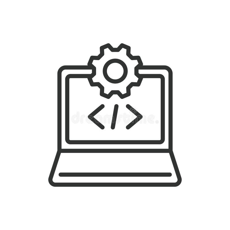 Coding and Programming 3d Icon Render Clipart Stock Illustration ...