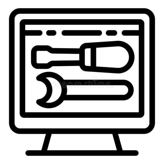 Software Development Icon Outline Vector. Tech Programming Tool Stock ...